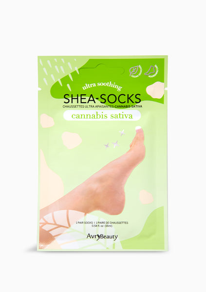 Cannabis Sativa Shea Butter Socks | AvryBeauty