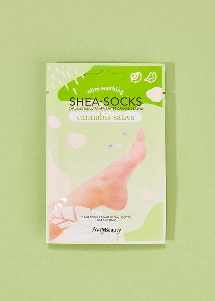 Cannabis Sativa Shea Butter Socks | AvryBeauty